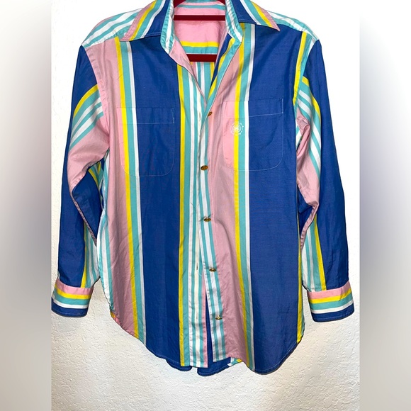 Escada | Tops | Escada Shirt Bright Summer Colors Original Escada ...